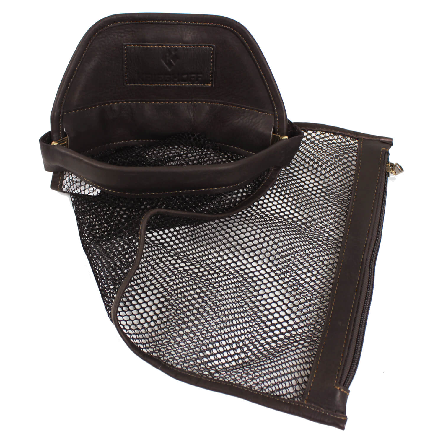 Leather Mesh Hull Bag by Wild Hare, Two Colors | Krieghoff