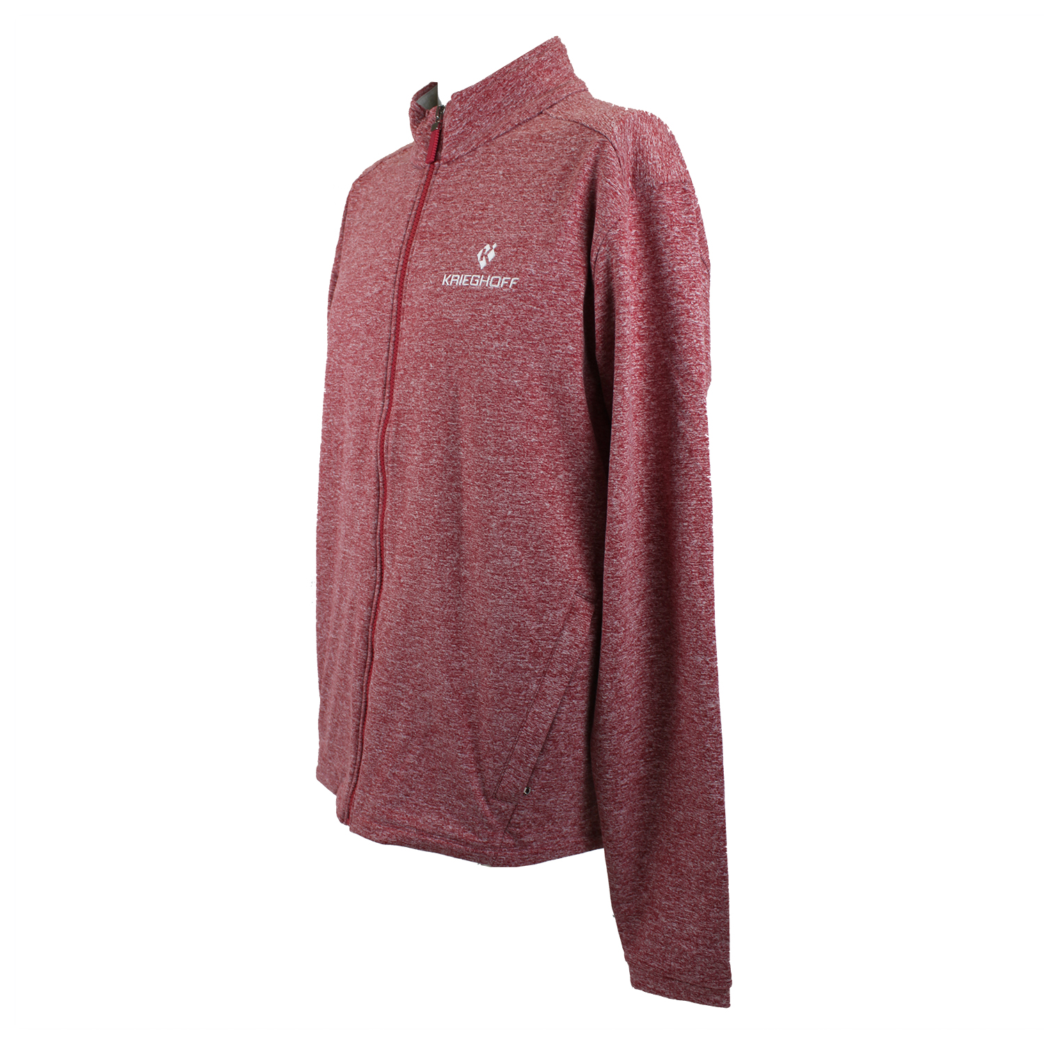 Men's "Alpine" Full Zip Jacket, Red | Krieghoff