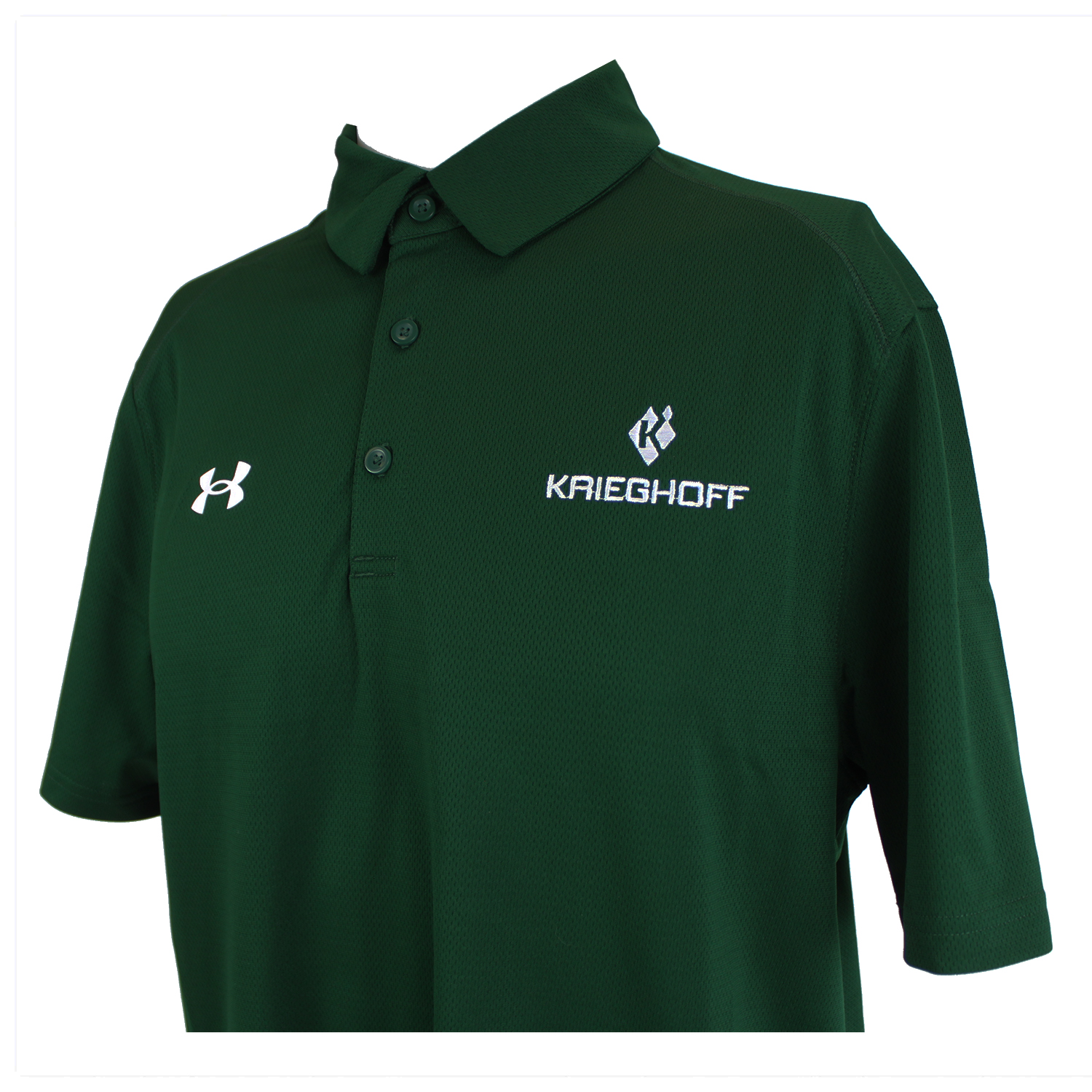Under Armour Men's Tech™ Polo Shirt, Forest Green | Krieghoff